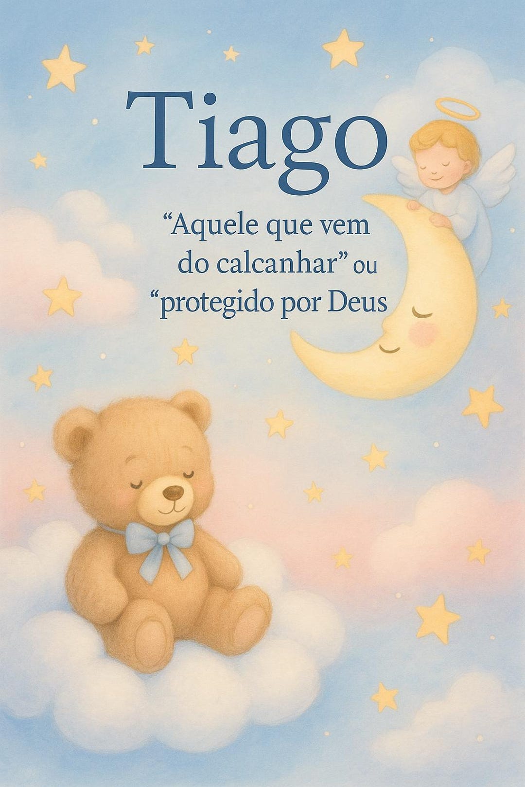 Tiago – Name With Meaning and Personalized Illustration for Children - Etsy