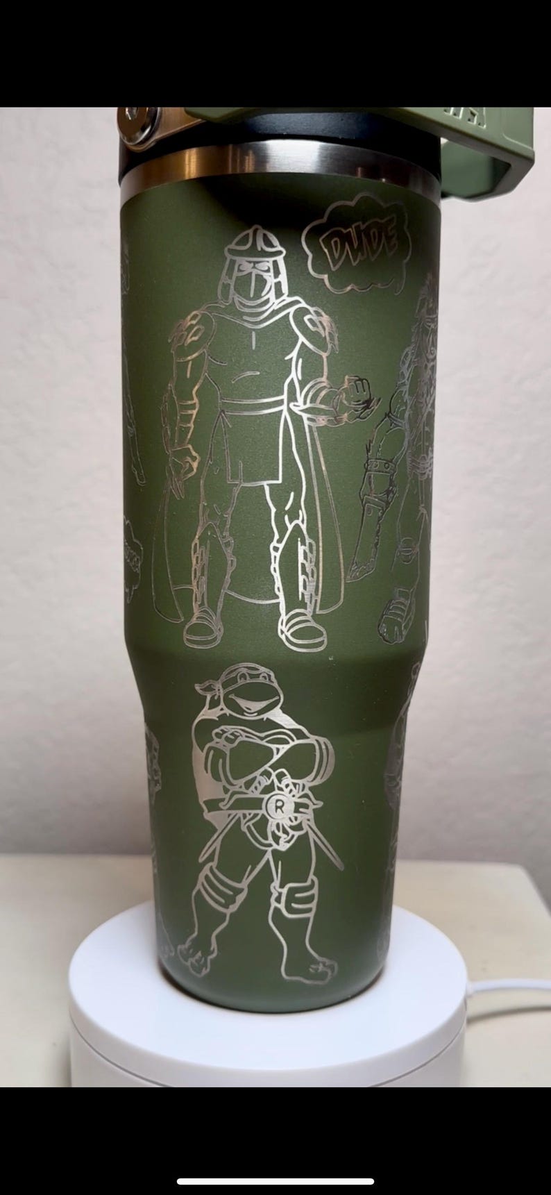 Laser Engraved TMNT Stanley 30oz Iceflow Tumbler Custom Teenage Mutant ...