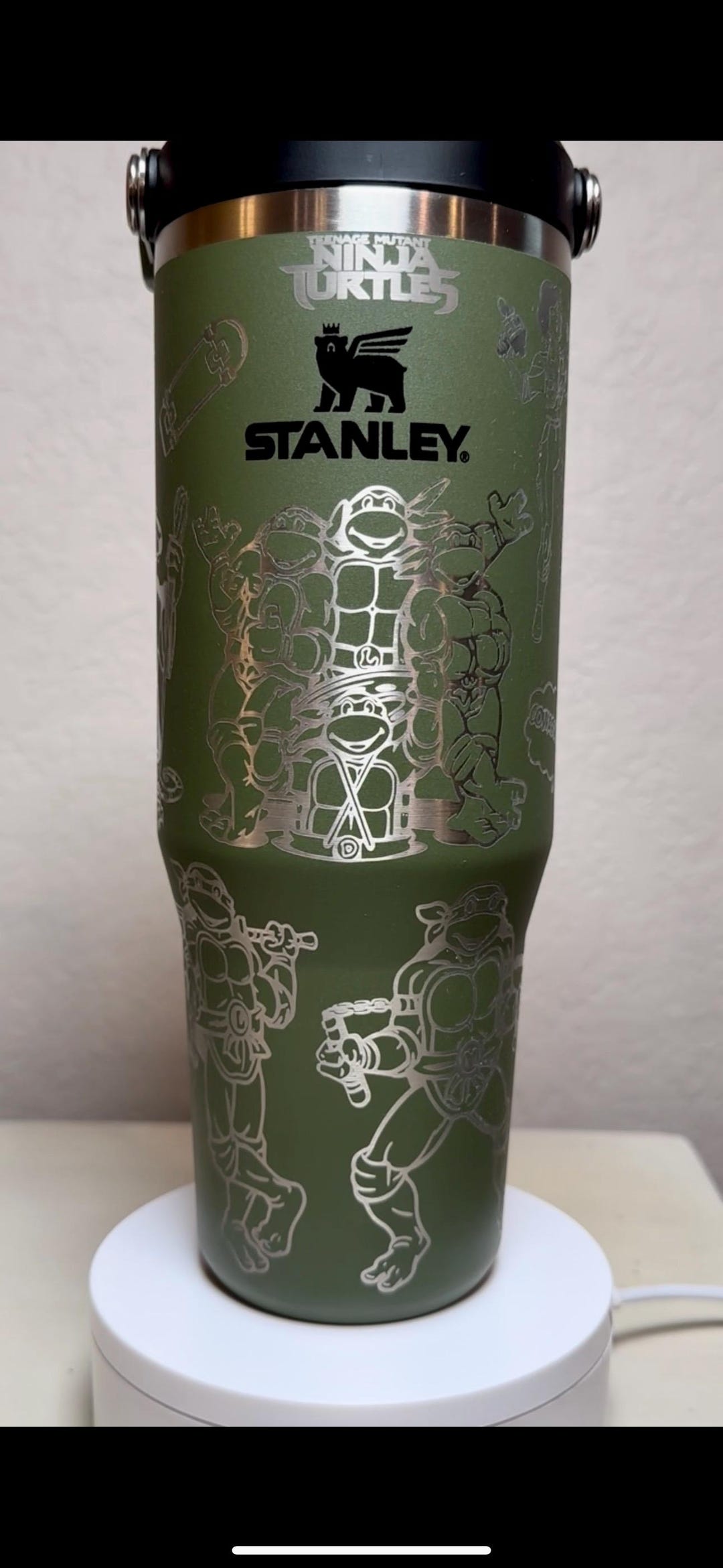 Laser Engraved TMNT Stanley 30oz Iceflow Tumbler Custom Teenage Mutant ...