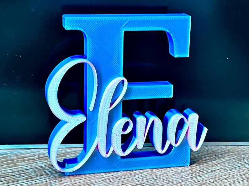 3D Printed ELENA Name Ornament: Personalized Nursery Decor - Etsy