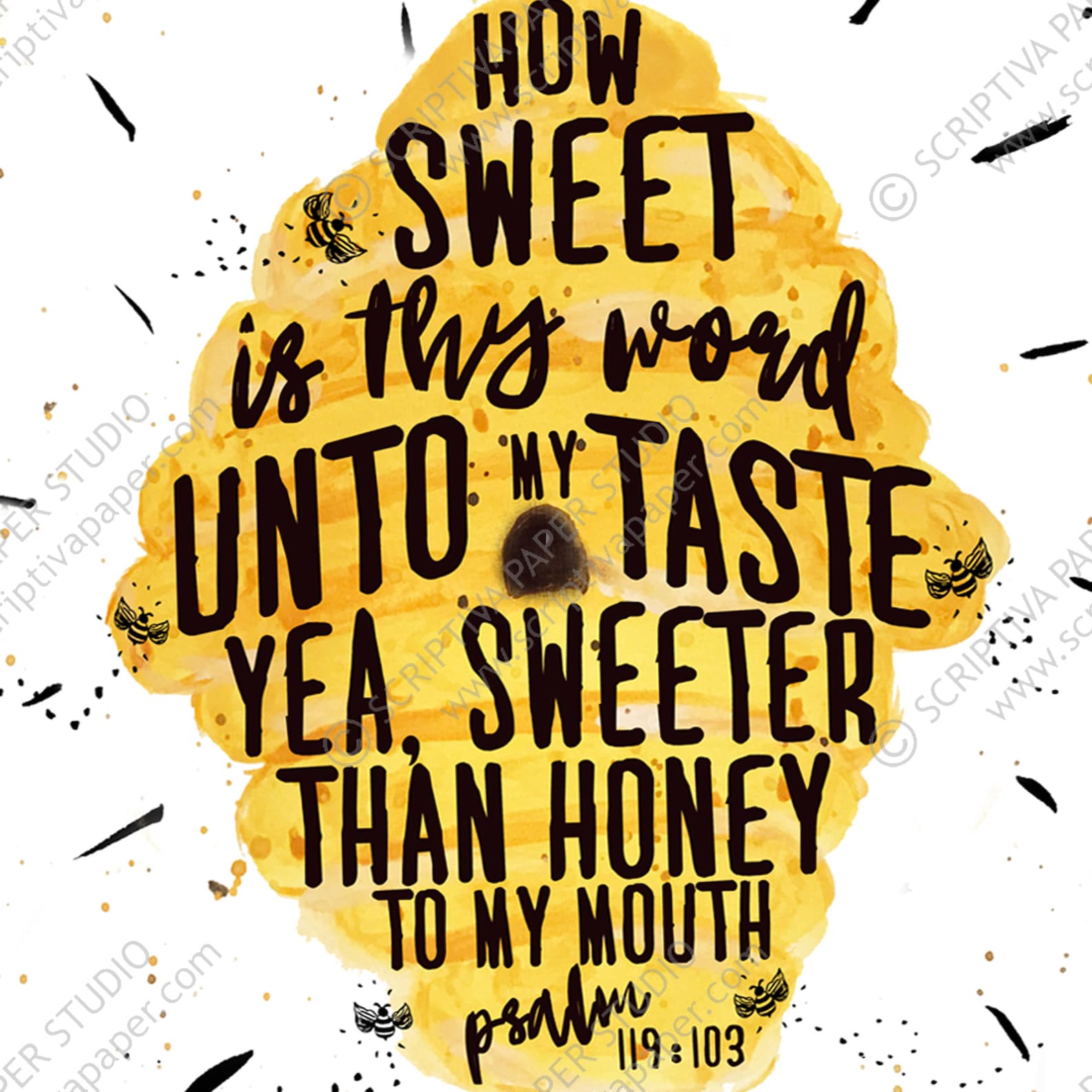 How Sweet is Thy Word Unto My Taste, Sweeter Than Honey - Psalm 119:103 ...