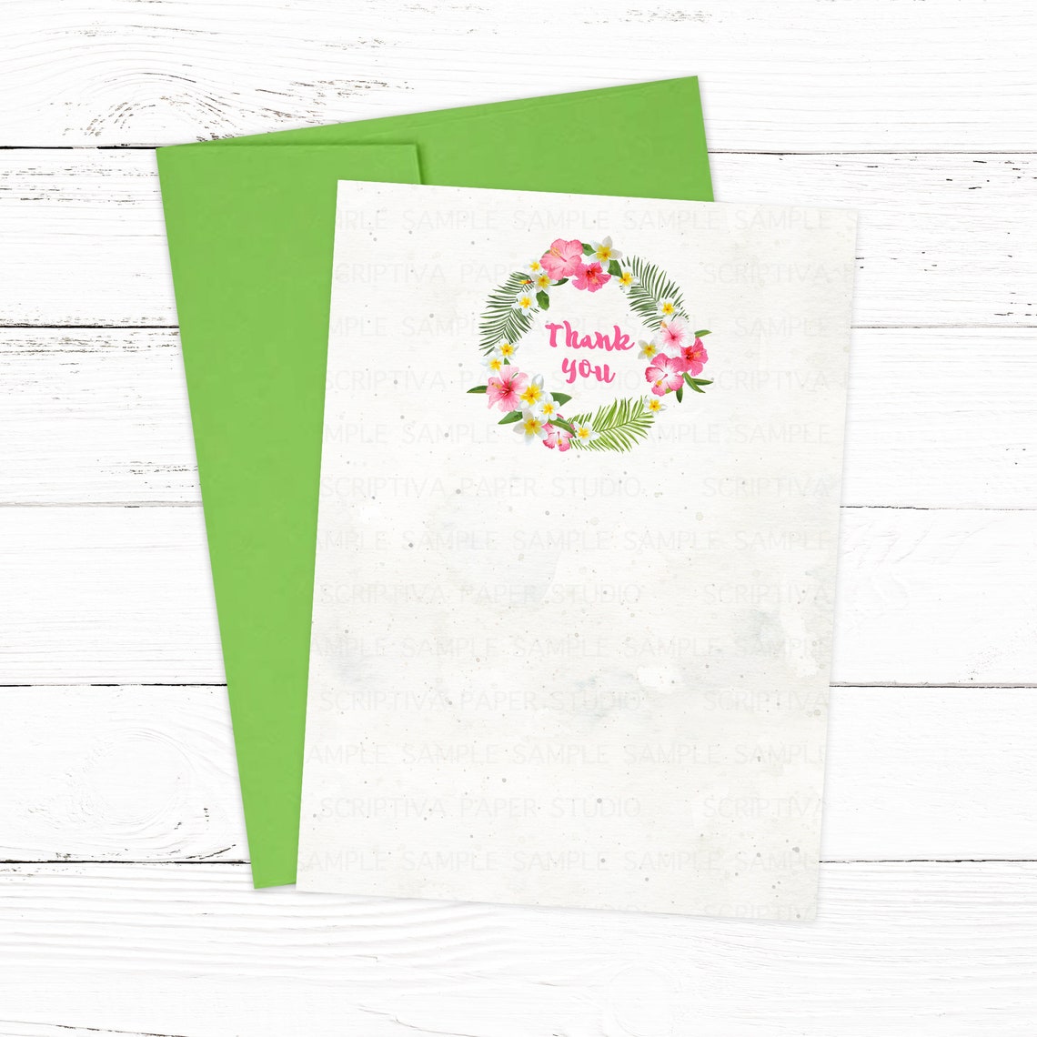 Tropical Stationery Thank You Note Cards for Tropical Themed - Etsy