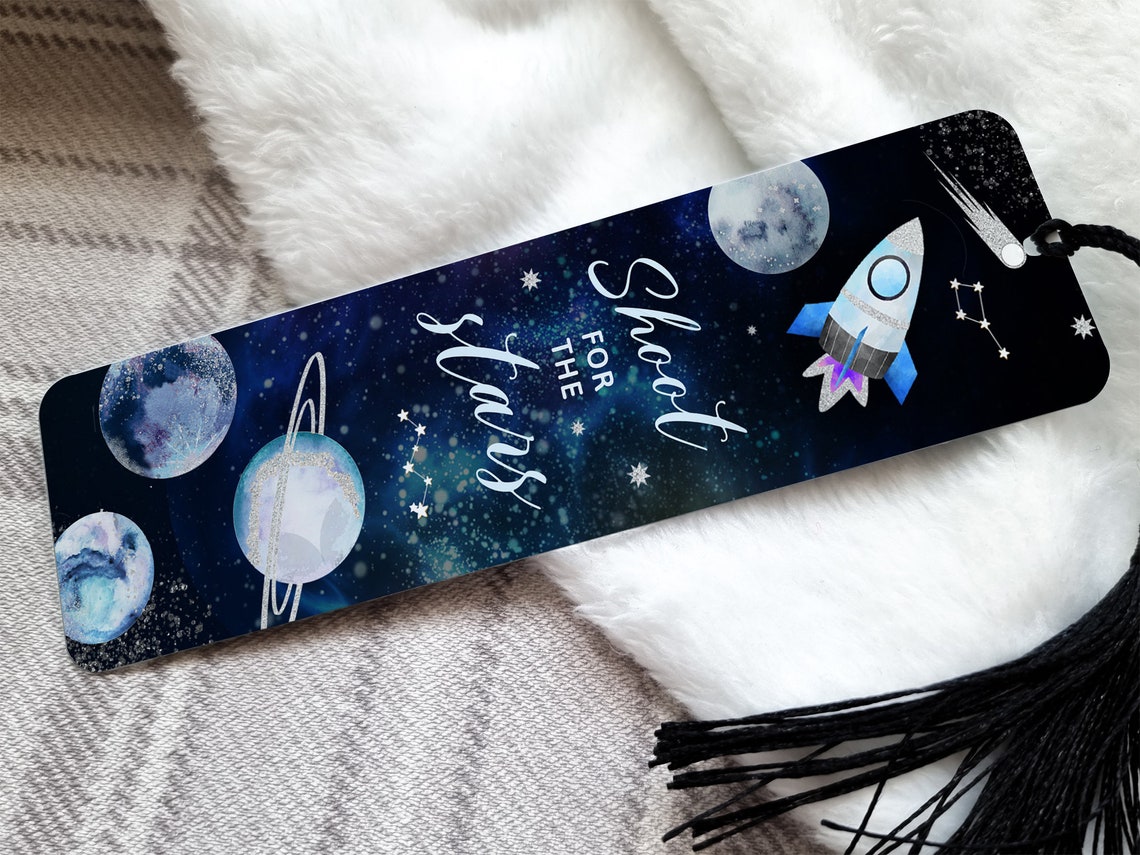 Outer Space Bookmarks Printable Planets and Solar System - Etsy