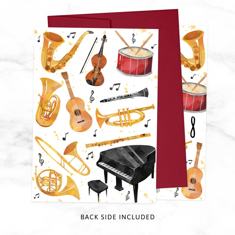 Musical Instruments Birthday Party Invitation Music Theme - Etsy
