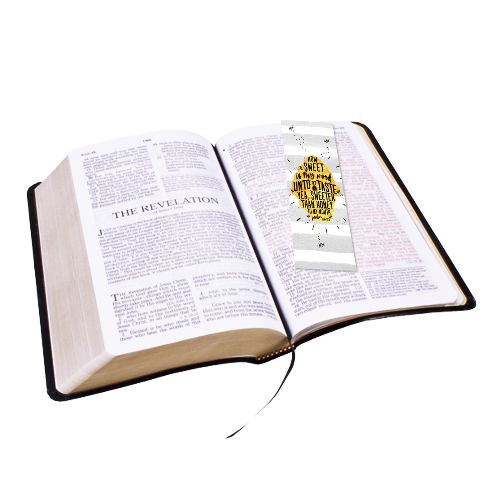 Bible Bookmark Psalm 119:103 How Sweet is Thy Word Unto My | Etsy