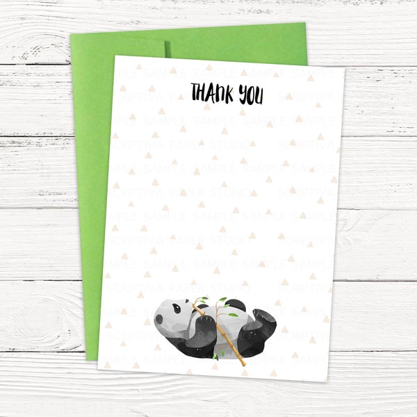 Panda Thank You - Etsy