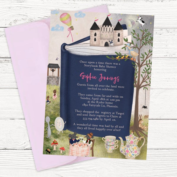 Nursery Rhyme Invitation - Etsy