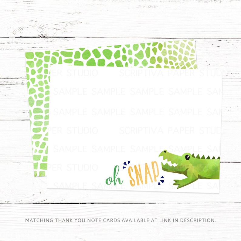 Alligator Birthday Invitations | Crocodile Invitation - Etsy