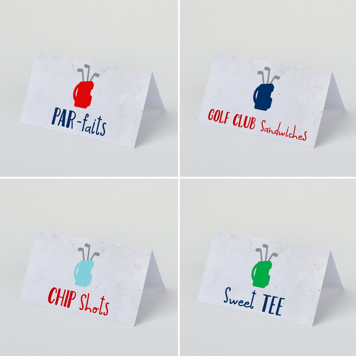 Golf Menu Cards Golf Birthday Party Decor - Etsy