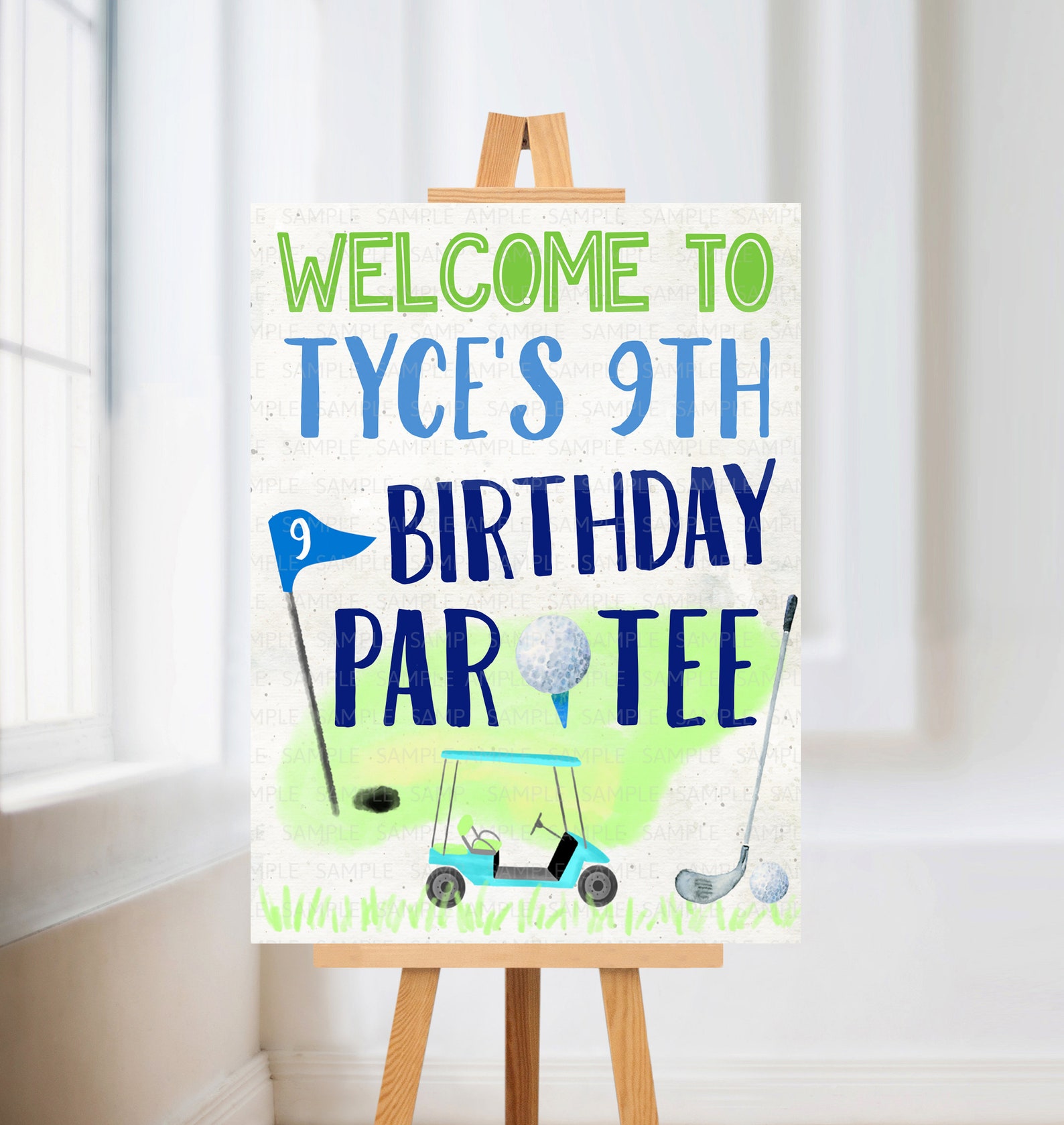 Golf Birthday Party Welcome Sign - Etsy