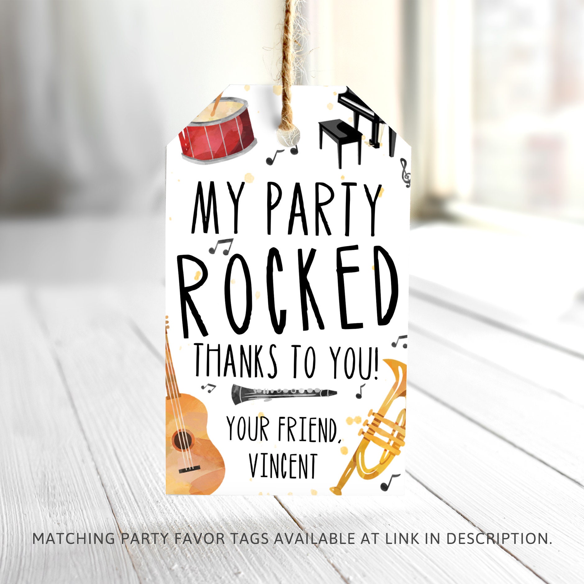 Musical Instruments Birthday Party Invitation | Music Theme Party - Etsy