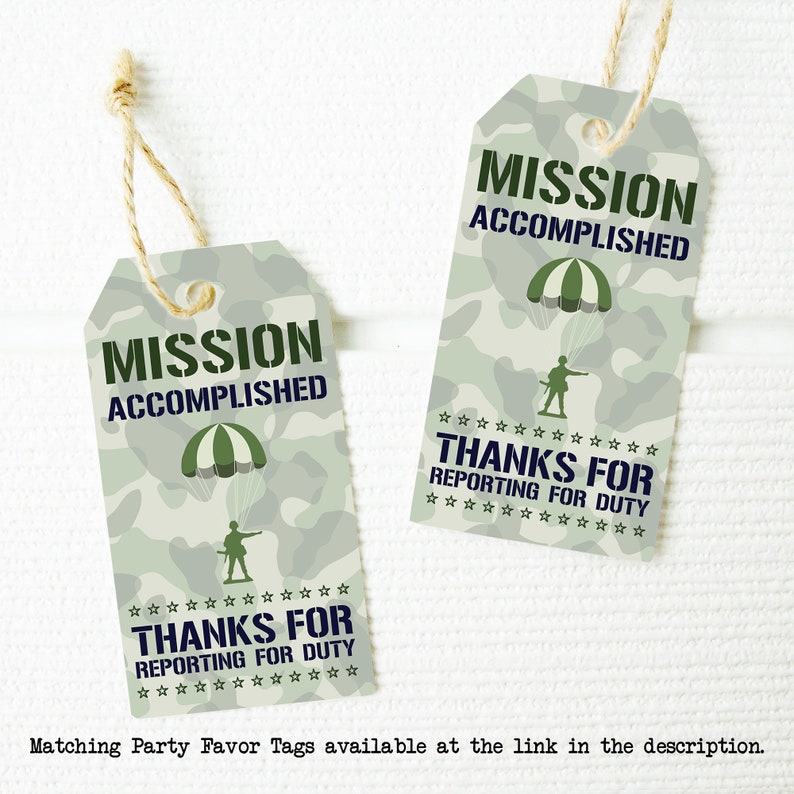 Army Military Water Bottle Labels | Etsy