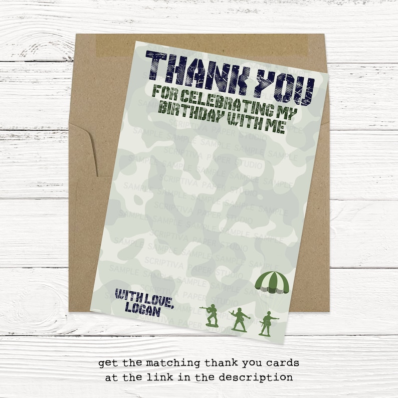 Military Party Favor Tags Army Birthday Party - Etsy