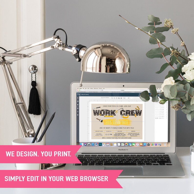 Tool Birthday Invitation Handyman Birthday Party Invite with | Etsy