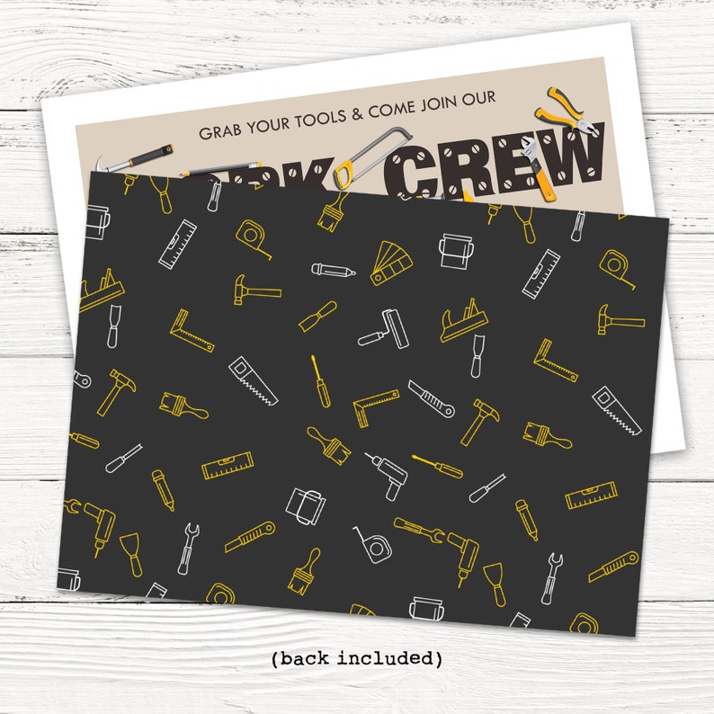Tool Birthday Invitation Handyman Birthday Party Invite With - Etsy