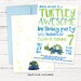 Turtle Birthday Party Invitation - Etsy
