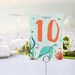 Sea Turtle Table Number Signs - Etsy