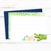 Alligator Thank You Note Cards | Alligator, Crocodile Stationery - Etsy