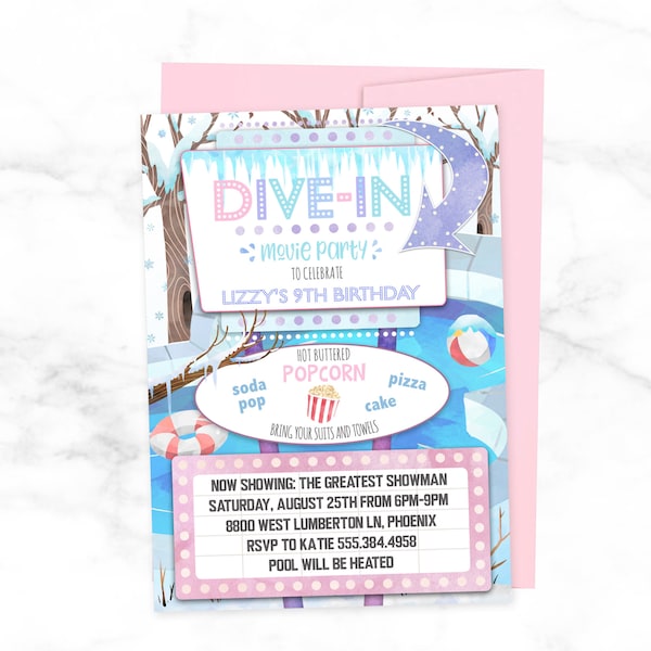 Winter Pool Party - Etsy