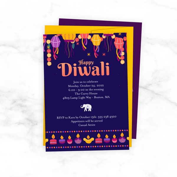 Diwali Party Invitations - Etsy
