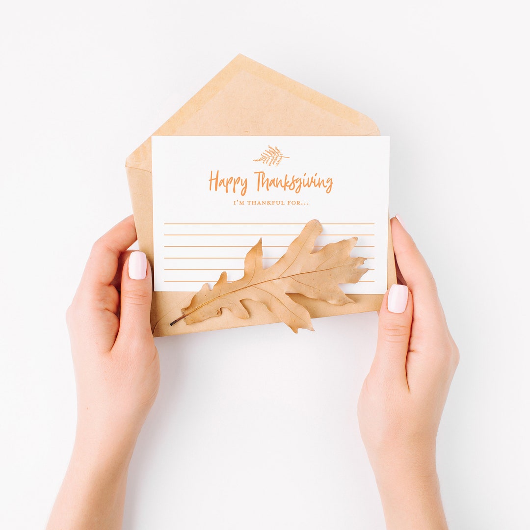 Thanksgiving Thankful Cards - I'm Thankful For....cards - Thanksgiving ...