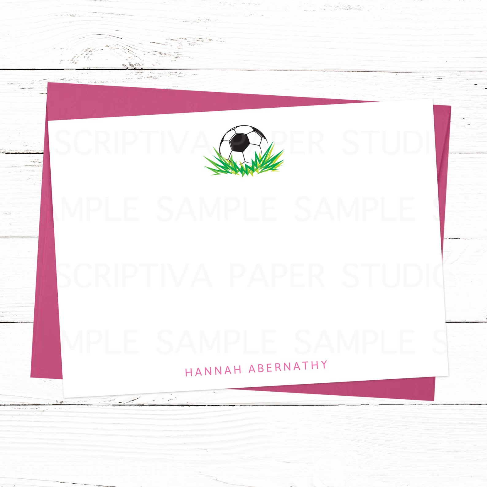 Soccer Thank You Note Cards | Personalized Stationery - Etsy