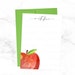 Apple Note Cards | Teacher Stationery - Etsy