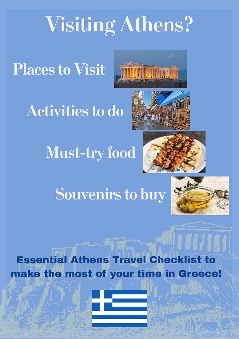 Athens Travel Checklist – Printable PDF | Greece Vacation Planner ...