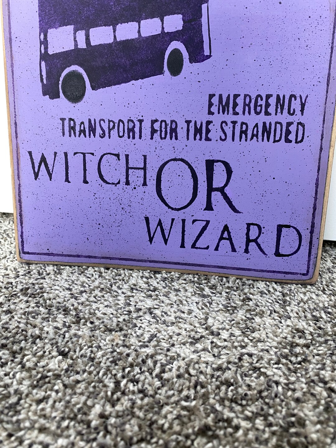 Witch and Wizard Transportation Bus at Night - Etsy