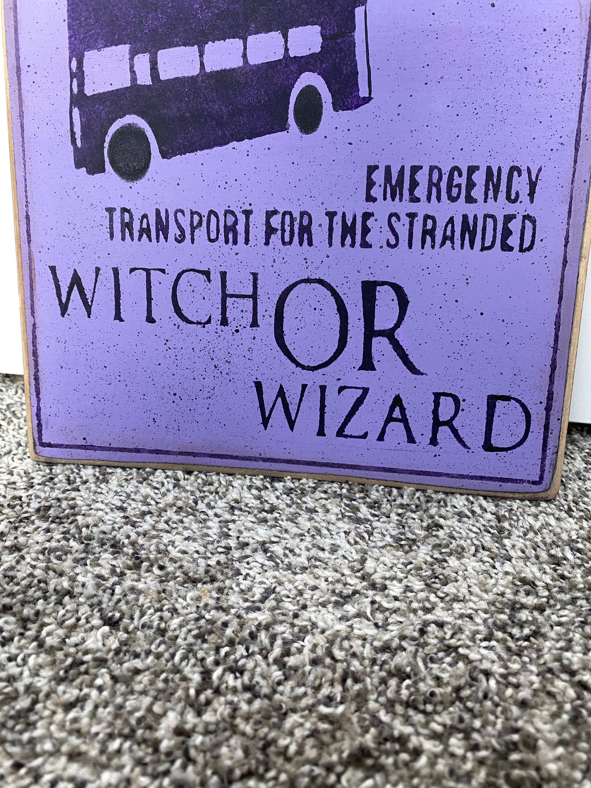 Witch and Wizard Transportation Bus at Night - Etsy