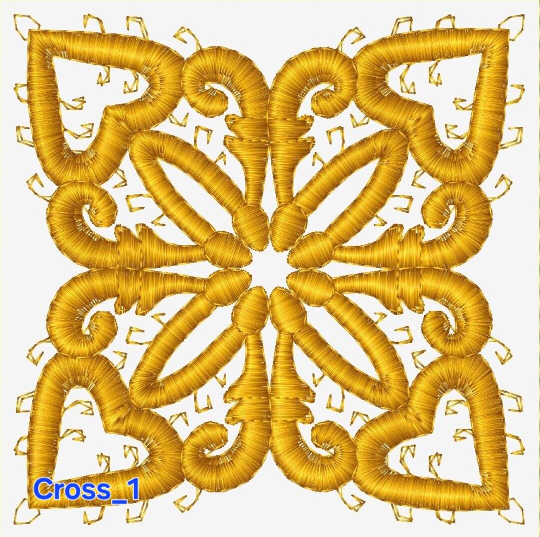 Embroidery Design | Baroque Square Ornament | Machine Embroidery ...