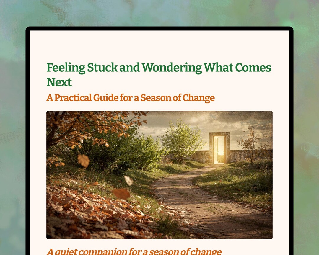 Life Transitions Guide: Discover Your Path (printable PDF Download) - Etsy