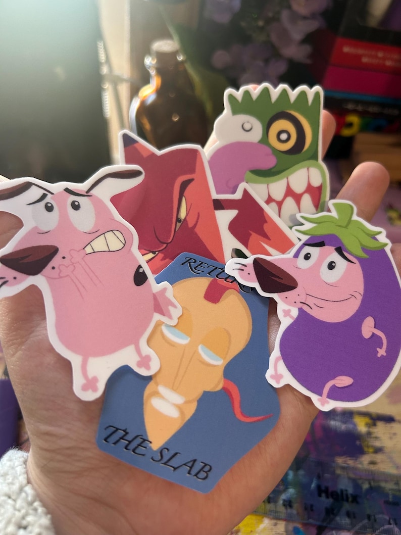 Courage the Cowardly Dog Sticker- 5 Pack - Etsy