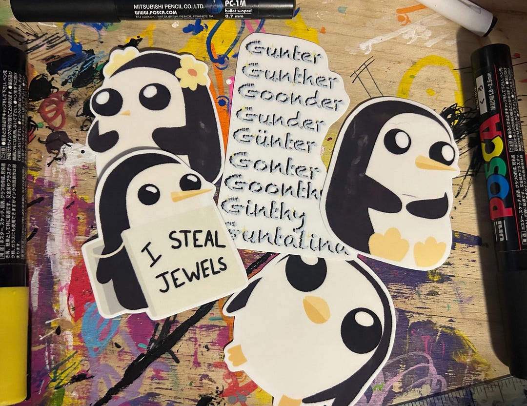 Gunther Stickers - 5 Pack - Etsy