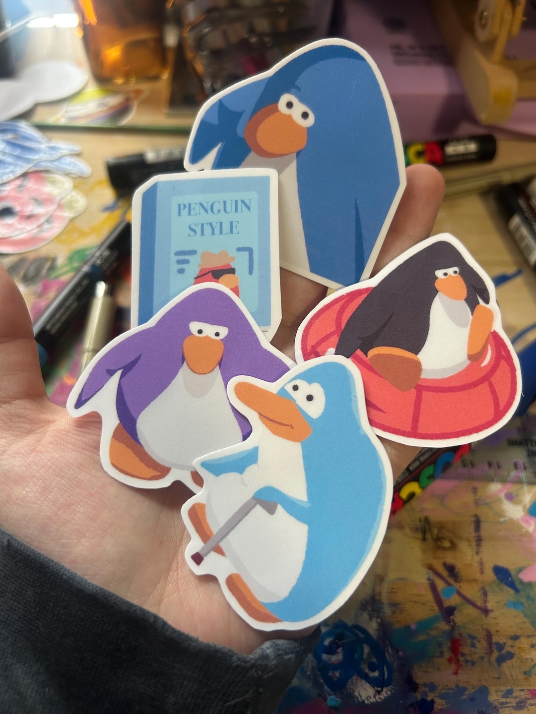 Club Penguin Stickers - 5 Pack - Etsy