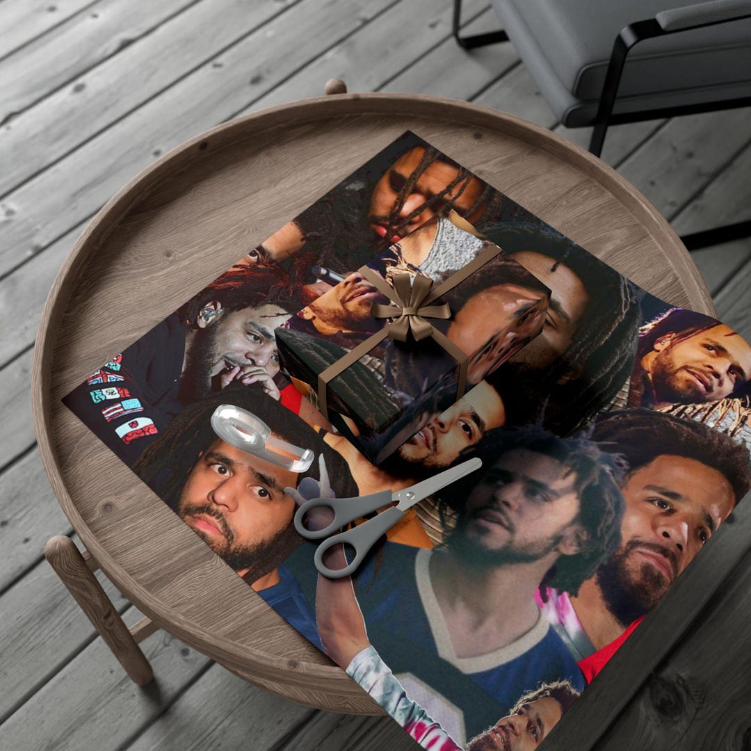 J Cole-inspired Wrapping Paper Sheet (30in X 20in) *custom* - Etsy