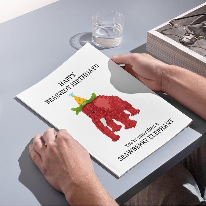 Carte d'anniversaire Brainrot : meme italien de la génération alpha ...