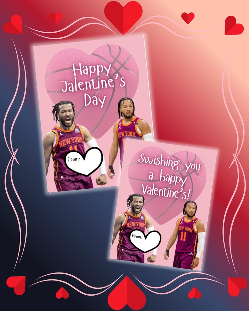 NBA Basketball Valentines, Player Card Bundle (digital Download PDF) - Etsy