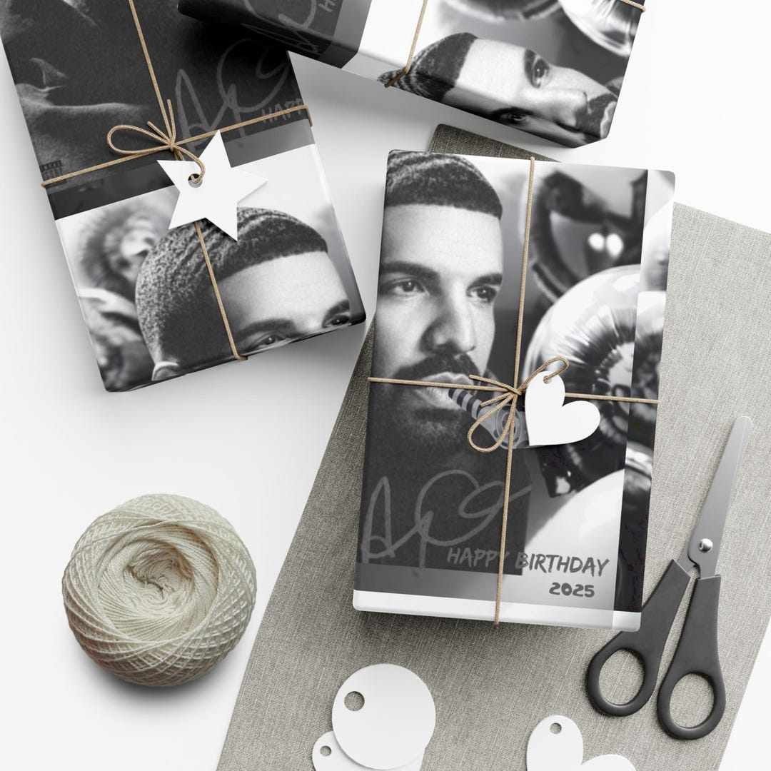 Rapper Birthday Wrapping Paper, Funny Scorpion Album Parody, Hip Hop ...