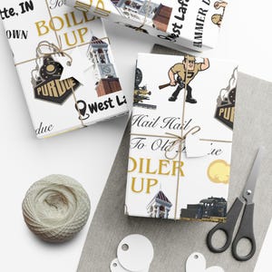 Purdue University Wrapping Paper: Boilermaker Giftwrap (30" X 20") - Etsy
