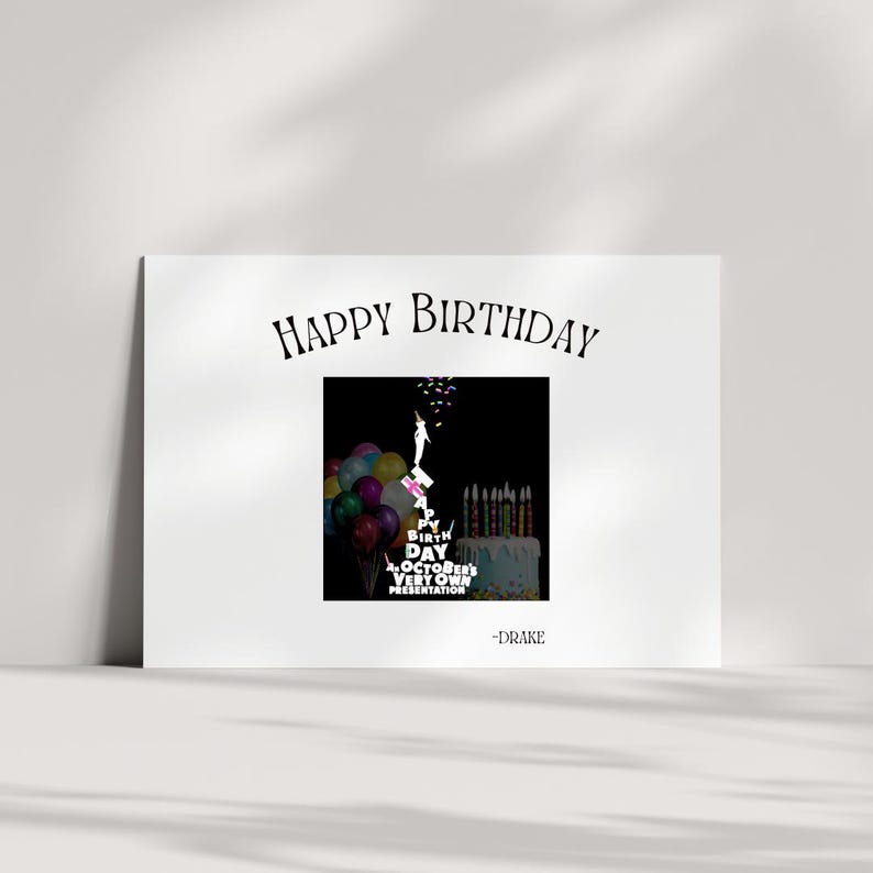 Rapper Album Cover Inspired Birthday Card Digital Download - Etsy Australia