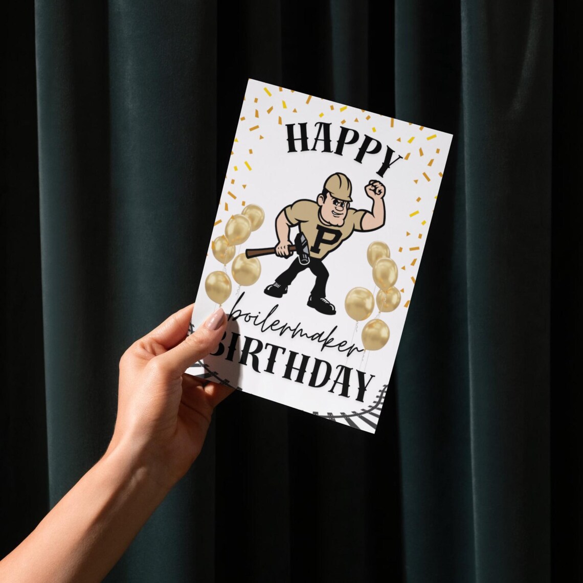 Purdue Birthday Card: "happy Boilermaker Birthday" (digital Download ...