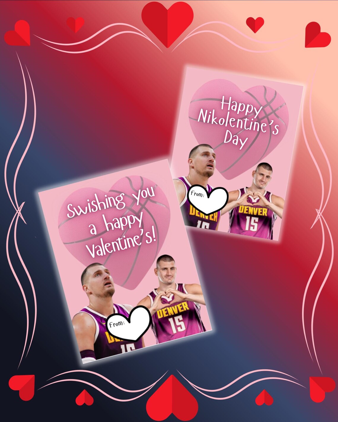 NBA Basketball Valentines, Player Card Bundle (digital Download PDF) - Etsy