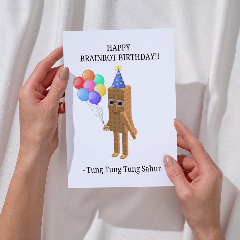 Italian Brainrot Birthday Card: Gen Alpha Meme (digital Download) - Etsy