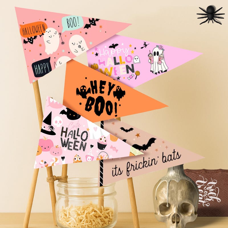 Halloween Tag and Flag - Etsy