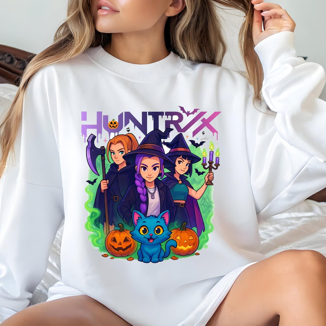 Spooky Huntrix Halloween PNG, Kpop Demon Hunters Clipart, Saja Girls ...