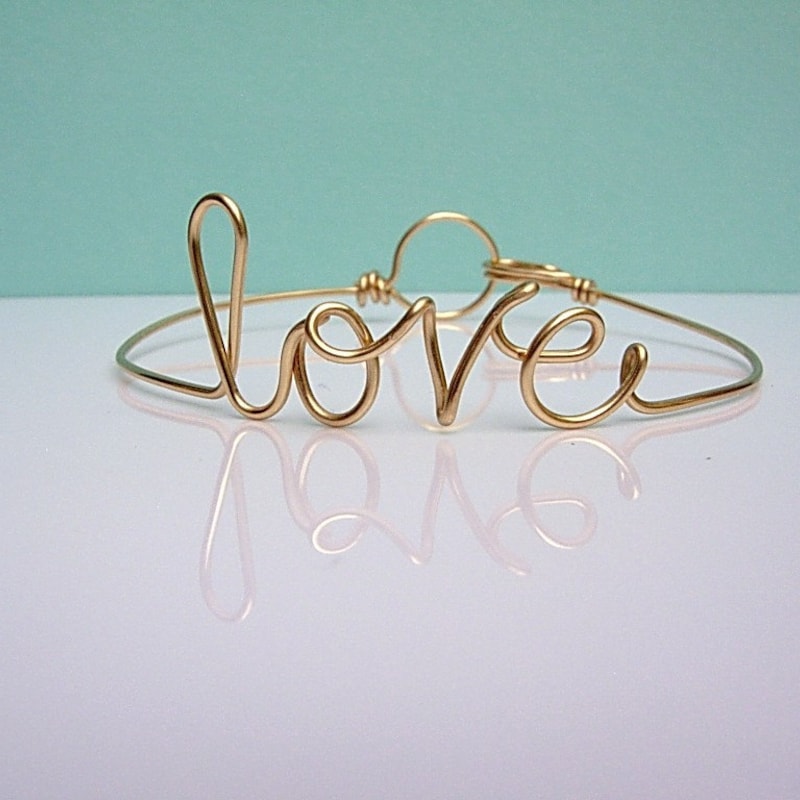 Silver Love Bracelet - Etsy