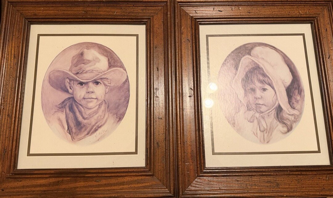 Vintage 1972 Set of 2 Vel Miller Prints Original Wood Frames 16x14 - Etsy