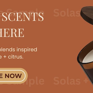 Warm + Earthy Website Banner Template Pack for Candle Shops – Wix ...