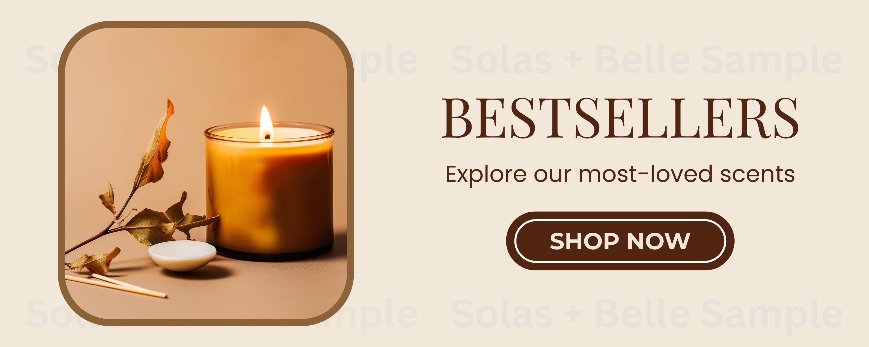Warm + Earthy Website Banner Template Pack for Candle Shops – Wix ...